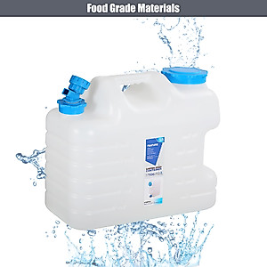 RedSwing 4.9 Gallon/18.5L Portable Water Container with Spigot, Water Storage Carrier for Camping Outdoor Hiking Backpacking, BPA Free