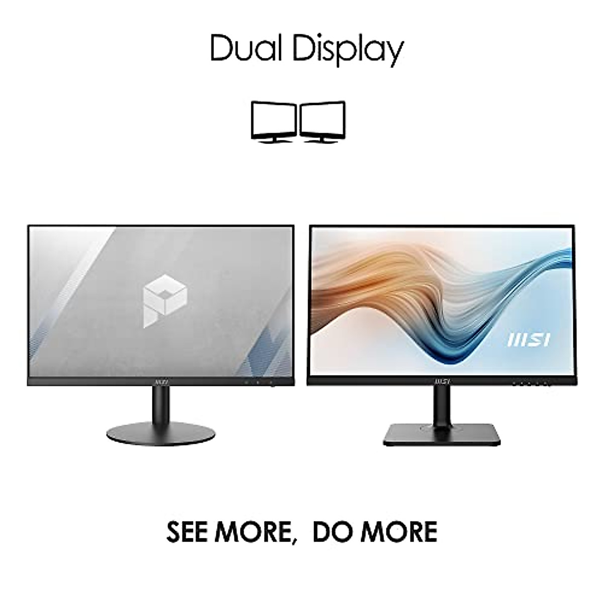 MSI PRO AP241 All-in-One Computer Desktop, 23.8" FHD IPS-Grade LED, Intel Core i3-10105, 8GB Memory, 500GB SSD, WiFi 6, BT 5.1, Black, Windows 10 Home (11M-630US)