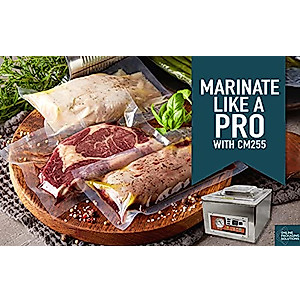 Chamber Vacuum Sealer, CM255, Perfect for Home and Commercial Kitchens, Industrial Grade Packaging Machine with High Powered Pump