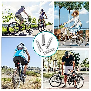 Bike Cable End Caps, Alloy Crimps, Brake Cable End Tips for Road Mountain Bicycle, Silver, Pack of 100