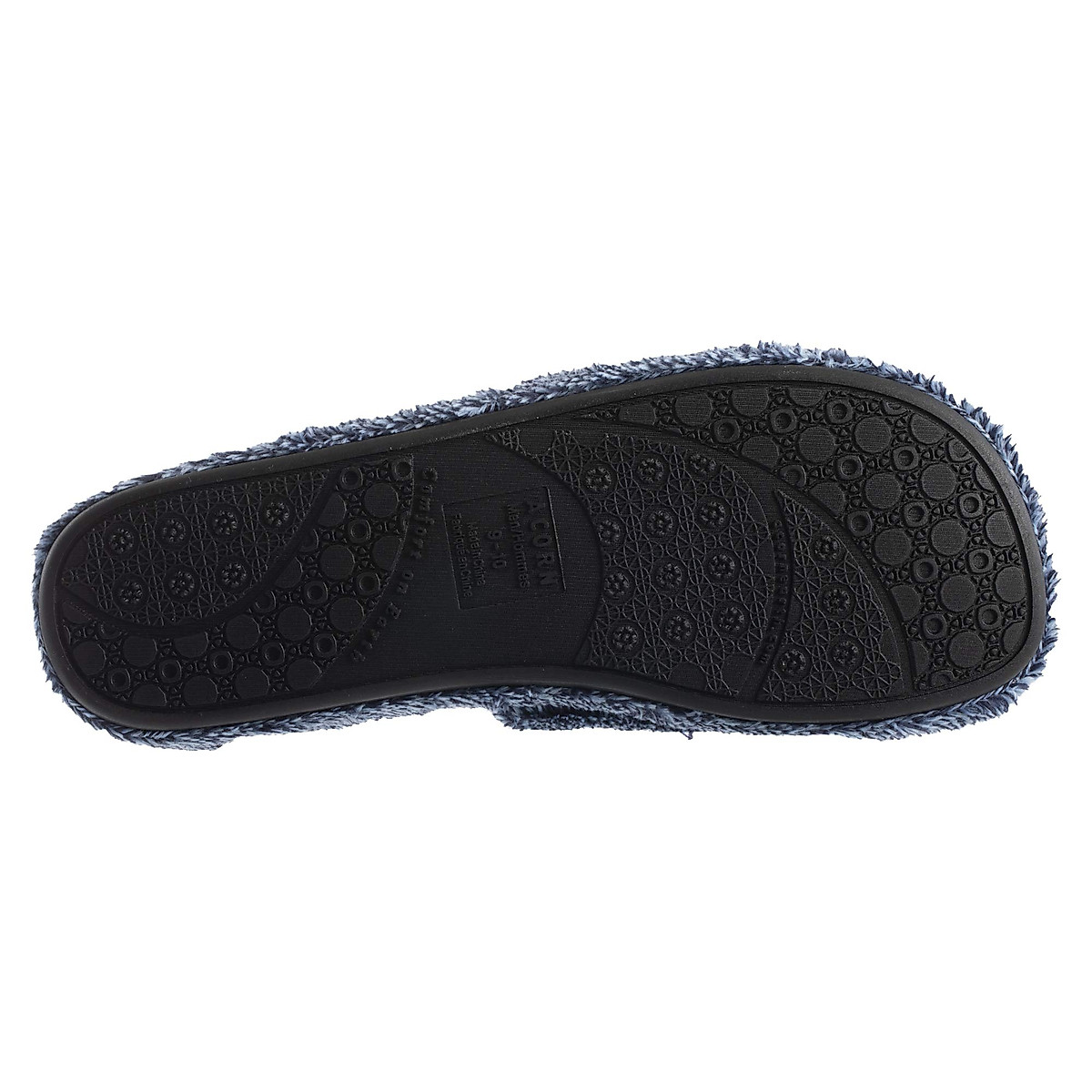 Acorn Men's Spa Slide Slipper, Navy Heather, 7.5-8.5