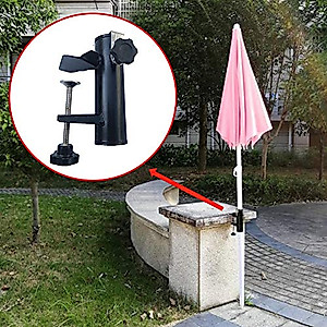 GFULLOV Umbrella Holder Fishing Universal Waterproof Home Balcony Patio Parasol Chair Clamp Fixed Clip Rainy Day Courtyard Portable Mount Beach Garden