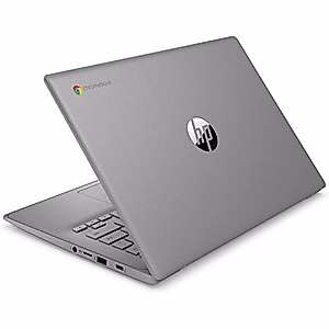 HP Chromebook 14a-ne0013dx 14-inch HD Laptop Intel Celeron N4120 4GB RAM 64GB eMMC, Chrome OS, Gray (Renewed)