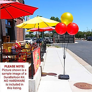 DuraBalloon Reusable Helium Free Replacement Balloons (5-Pack) - Weatherproof Plastic Outdoor Balloons NO HARDWARE INCLUDED