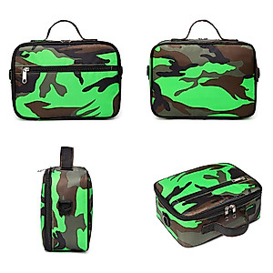 BLUEFAIRY Kids Insulated Lunch Box for Boys Lunch Bag Lunch Box Carrier for Boys for Elementary School Kindergarten (Camo Green)