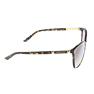 Versace VE 4260 108/13 Havana Plastic Cat Eye Sunglasses Brown Gradient Lens