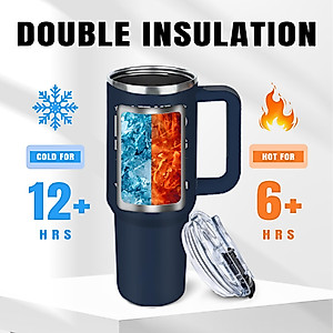 NIAXAUYT Let Me Drop Everything 40oz Stainless Steel Insulated Tumbler, Funny Gifts for Coworker Boss Day Gift for Men, Fixer of Everything Gifts for Birthday/Christmas/Appreciation Office Mug