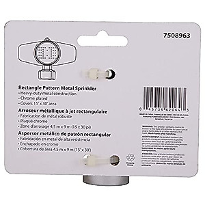 Rocky Mountain Goods Metal Spot Sprinkler for Lawn / Garden - Covers up to 30 ft Diameter Area - Ideal for Small to Medium Lawn Watering (Rectangle)