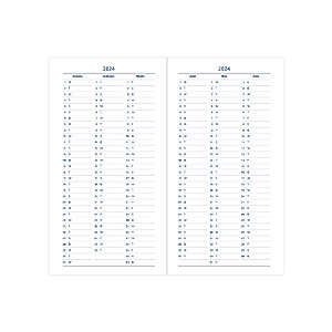 Letts Woodland Medium Pocket week to view 2024 diary - navy