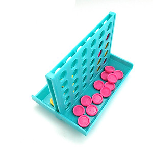 Bingo Game Set with 2.75 Inch Bingo Cage,100 Colorful Bingo Chips & Mini 4 in a Row Board Game with 30 Discs for Holiday