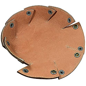 Hide & Drink, Thick Leather Catchall Circular Valet Tray, Dice Holder, Cash Holder, Key Organizer, Home and Office Accessories, Handmade Includes 101 Year Warranty :: Bourbon Brown