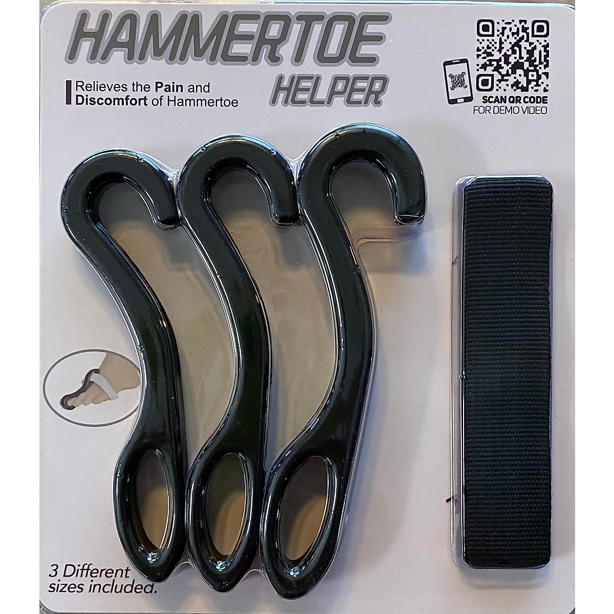 DOOLEY CREATIONS Hammer Toe Helper For Men & Women Fix Hammertoe Splints for Straightening Curled Bent crooked toes, comes with 3 different sizes, Toe Straightener