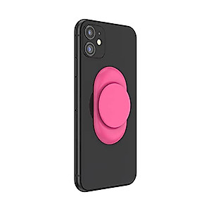 PopSockets Phone Grip with Expanding Kickstand, Slim PopSockets for Phone - Pocketable Neon Pink