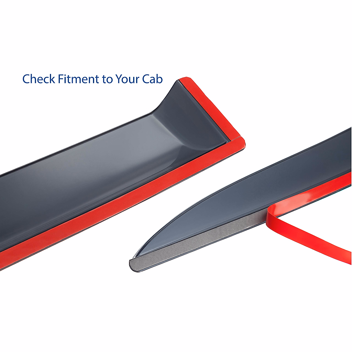 Goodyear Shatterproof Window Deflectors for Trucks Ford F250 F350 Super Duty 1999-2016 SuperCab, Tape-on Rain Guards, Window Visors, Vent Deflector, Vent Visor, Truck Accessories, 4 pcs- GY003196LP