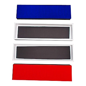 N'icePackaging Red, White, & Blue Bangle Display Combination - Dual Trays w/Colored Foam Companions