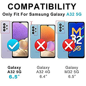 Samsung Galaxy A32 5G Case, Vakoo Crystal Clear Series Slim Thin Soft TPU Shockproof Protective Phone Case for Galaxy A32 5G Smartphone - Transparent