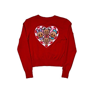 Women's Stitch Shoppe Disney Holiday Gingerbread Character Sweater 2X Red