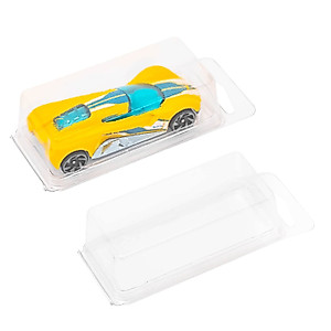 Platinum Protectors Clamshell Case for Loose Hot Wheels and Matchbox Cars (100 Pack)