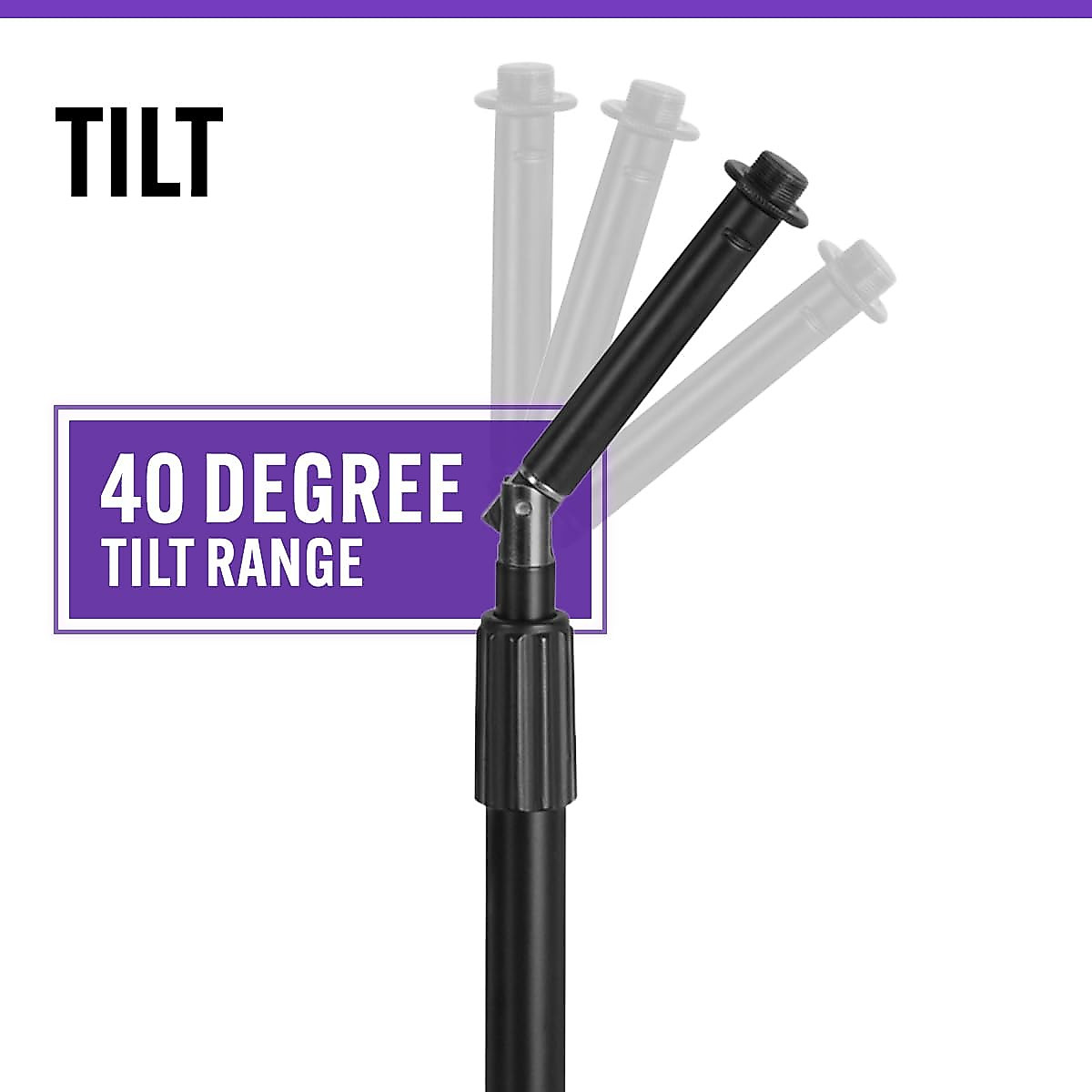 On-Stage DS8200 Adjustable Desktop Microphone Stand with Rocker Lug