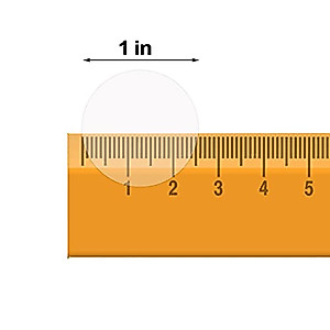 1000 Pcs Per Roll Clear Package Seals Stickers Envelope Seals for Mailing Round Circle Wafer Seal Labels Transparent Envelope Tab Sealer and Retail Package Self Adhesive Seal Label Sticker (1 Inch)