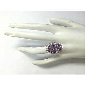 Promsup Women Fashion 925 Sterling Silver Pink Kunzite Ring Engagement Jewelry Size 6-10 (8)