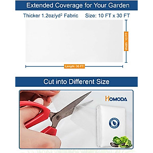 Homoda Plant Covers Freeze Protection Large, 60''W x 70''H Shrub Covers with Zipper and Drawstring, Frost Cloth for Winter, Outdoor Plant Blankets for Cold Weather