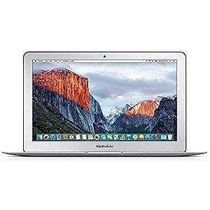 Apple MacBook Air (Early 2015), OS X High Sierra, Intel Core i5-5250U Dual-Core Processor, 1.6 GHz, Intel HD Graphics 6000 (Integrated), 128 GB, Silver (Renewed)