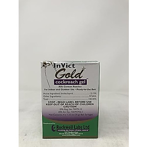 Rockwell Labs - Invict Gold - Cockroach Gel - 4 Tubes, 4 35-Gram Tubes