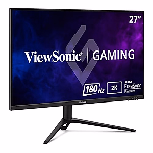 ViewSonic VX2728J-2K 27 Inch Gaming Monitor 1440p 180hz 0.5ms IPS w/FreeSync Premium, Advanced Ergonomics, HDMI, and DisplayPort