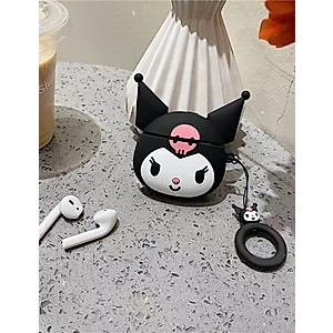 Cartoon Case Compatible with Apple AirPods Pro Anime, Fun Cute Kawaii Protective Case Anti-Fall Headphone Case for Airpod Pro Case Cover (AirPods Pro, BlackMonster)