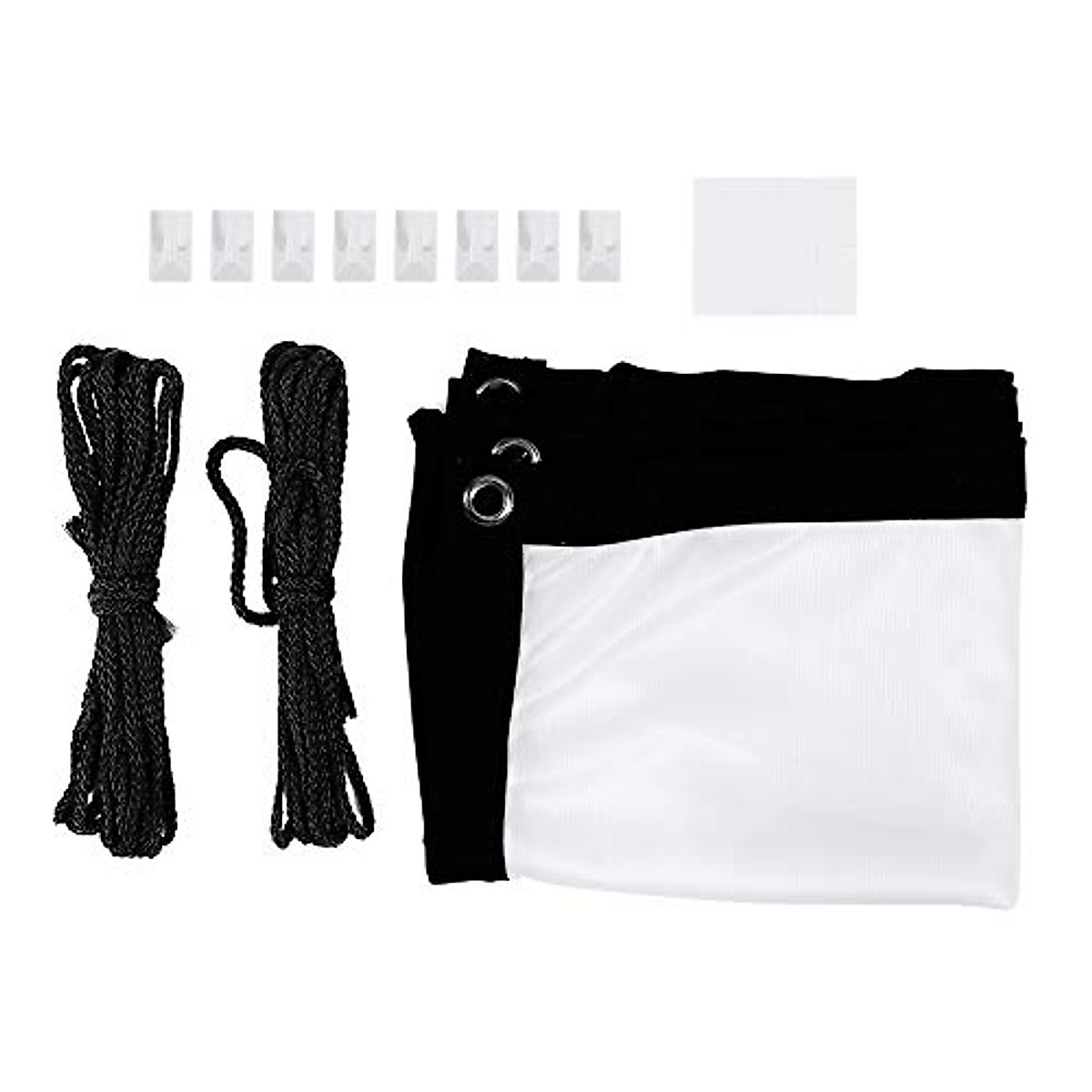 16:9 Projection Screen, Thicken Portable Foldable Non-Crease Soft Projection Screen, with Hook, for Open-air Cinema Indoor Outdoor(40 inches)