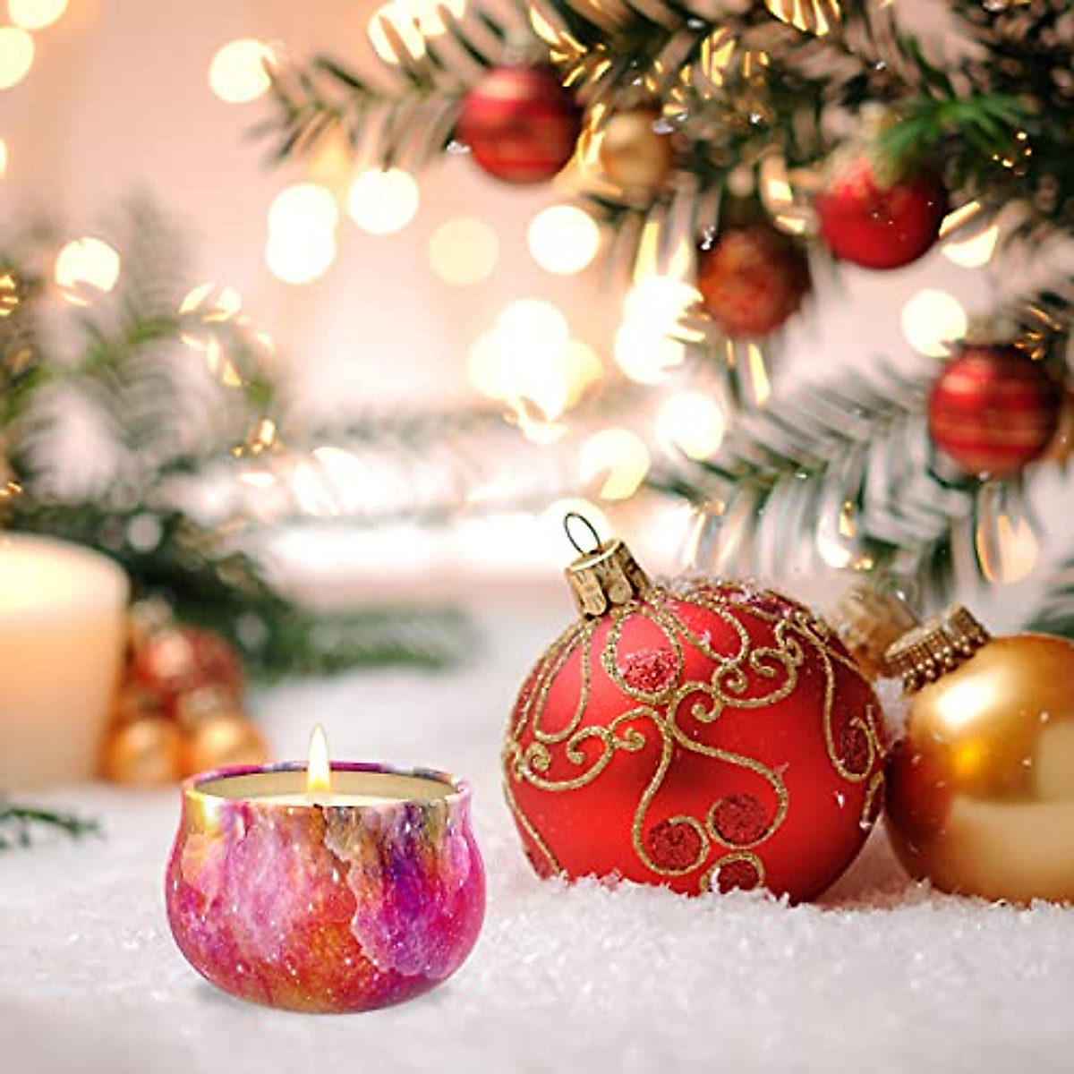 Sctress Candle Gift for Women 2.2OZ 9 Pack Make with Soy Wax and Oils Stress Relief and Aromatherapy Candle Sets