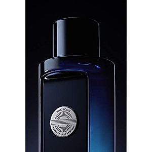 Banderas The Icon Eau De Toilette For Men - Long Lasting - Virile, Elegant, Trendy And Sexy Scent - Wood, Amber, And Sandalwood Notes - Ideal For Special Events - 3.4 Fl Oz