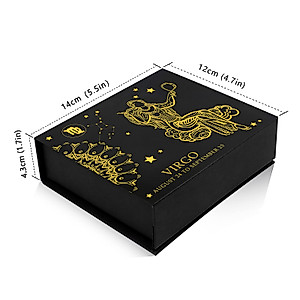 GolbalJew Taurus Crystals Gift Set, Zodiac Signs Healing Crystals Birthstones with Horoscope Box Set Taurus Astrology Crystal Bracelet Healing Stones Gifts