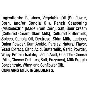 Lay's Wavy Potato Chips Ranch Flavor, 7.5 Oz