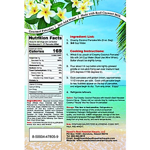 Hawaii's Best Hawaiian Creamy Coconut Pancake Mix