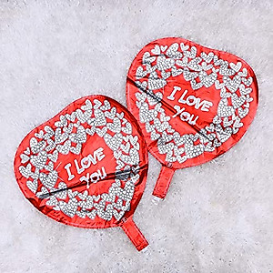 BinaryABC I Love You Balloons,Valentine Engagement Wedding Party Decorations,10Pcs