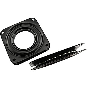 Longdex Lazy Susan Bearing 2PCS 3 Inch Square Lazy Susan Turntable Rotating Bearing Plate for DIY Project Black