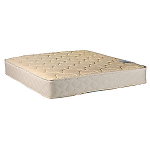 Dream Solutions USA Chiro Two-Sided Gentle Firm Full XL Mattress Only with Mattress Cover Protector Included (Beige) - Premier Orthopedic, Fully Assembled, Innerspring coils, Long Lasting Comfort