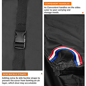 Joymo Patio Furniture Covers,Cover for Outdoor Table,Rectangular Patio Table Cover,Outdoor Chair Covers,Ping Pong Table Cover Waterproof,98Lx78Wx32H inch,Black