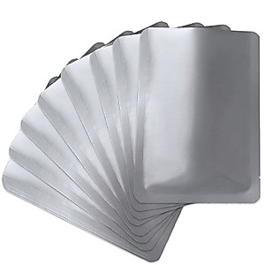 50 PCS 1 Gallon Mylar bags for food storage, Heat Sealable Bags Storage Bags for Food, Coffee Beans, tea, grains, etc.( 9.8 x 13.7 Inch )