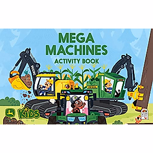 John Deere Kids: Mega Machines Tractor and Truck Puzzles, Mazes & Coloring Activity Book for Boys 4-8, More than 100 Activities