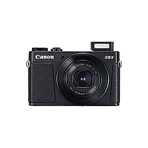 Canon PowerShot G9 X Mark II Compact Digital Camera w/1 Inch Sensor 3inch LCD - Wi-Fi, NFC, Bluetooth Enabled (Black) (Renewed)