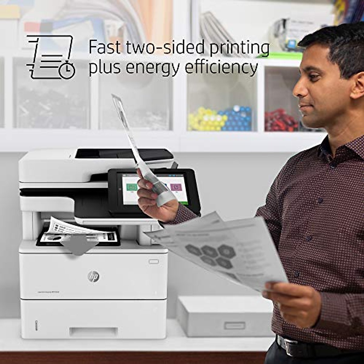 HP LaserJet Enterprise MFP M528f Monochrome All-in-One Printer with built-in Ethernet & 2-sided printing (1PV65A)