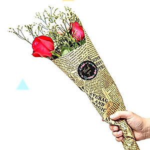 Thank You Stickers Roll - 1.5 inch Thank You Stickers with Floral Base Color, Gold Foil Design, 500 Thank You Stickers for Small Business, Gift Bags, Envelopes Seals, Mailer Stickers and More