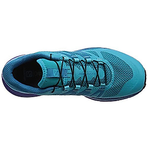 Salomon Women's Sense Ride Trail Running Shoe, Bluebird/Deep Blue/Black, 6