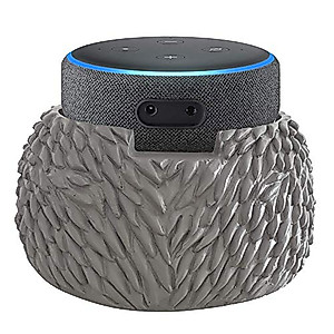 Dekodots Smart Speaker Table Stand (Hedgehog) - Decorative Holder for Amazon Echo Dot or Google Home Mini - Portable Design, No Sound or Microphone Interference - Durable Poly-Resin