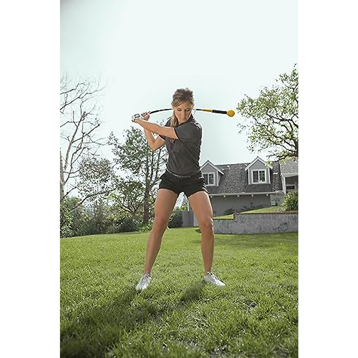SKLZ Gold Flex Golf Swing Trainer Warm-Up Stick, 40 Inch, Yellow