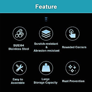 Towel Racks for Bathroom, 30 Inch Bathroom Towel Holder, Bathroom Organizer for Small Space - Stainless Steel, Wall Mounted, Modern