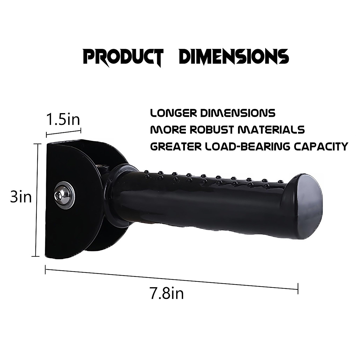 Doorway Stair Assist Handle, Handicap Grab Bars for Wall, Non-Slip Grab Bar for Elderly, Seniors, Injured and Handicap People, Support Up to 300 Pounds, Black